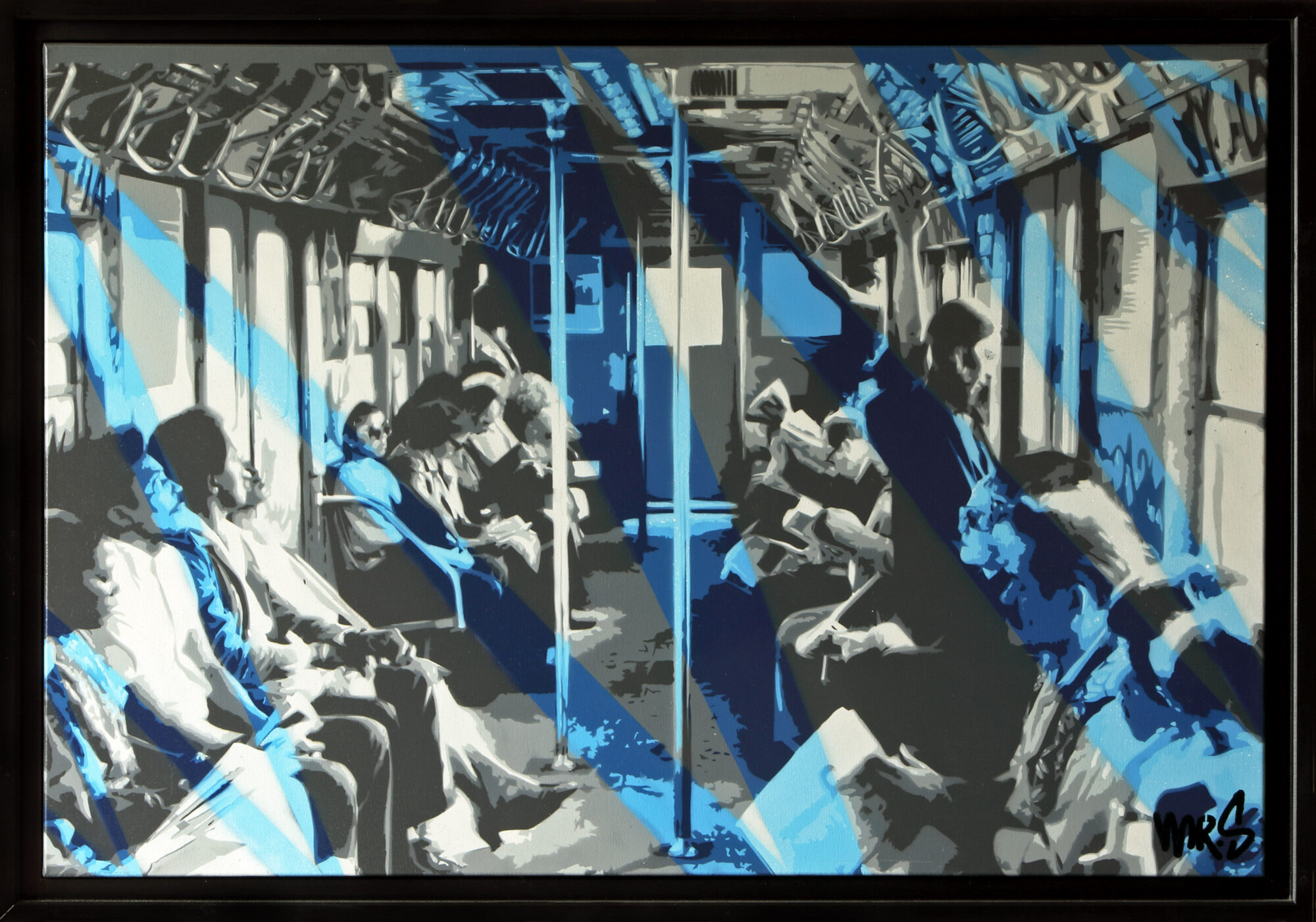 MetrO BoulO DodOBlue swing edition - MONSIEUR S - street art